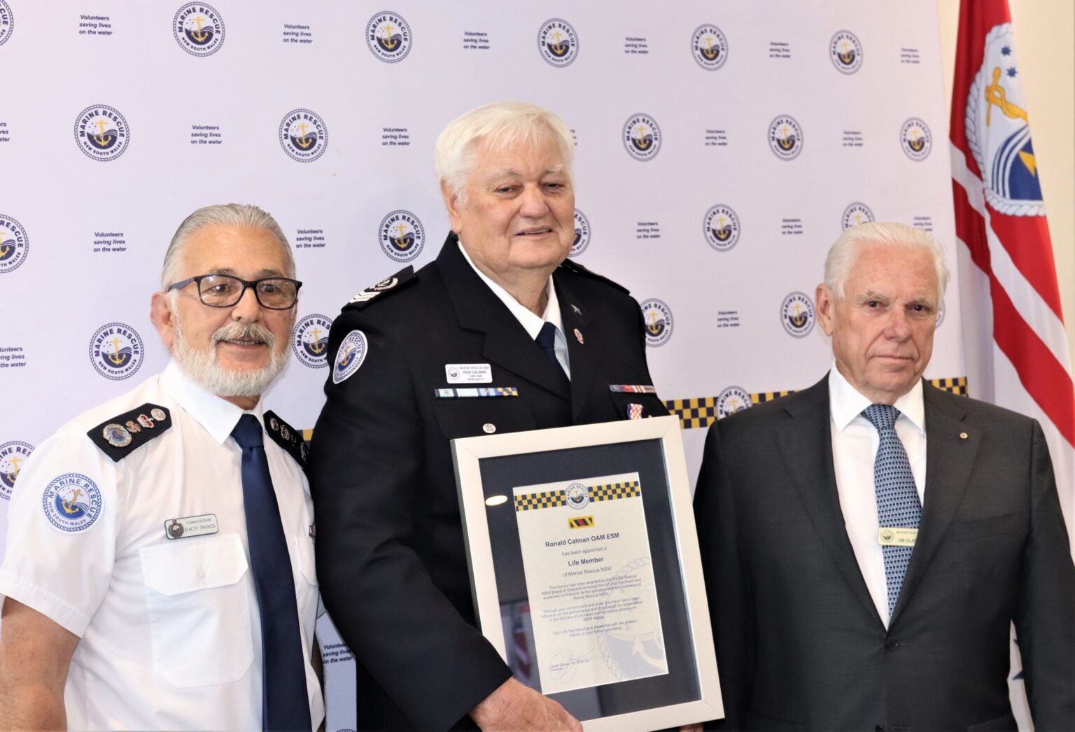 Two Marine Rescue NSW Volunteers receive Life Membership honour ...