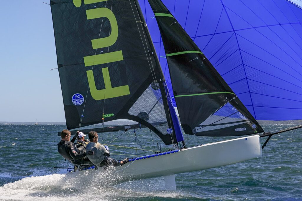 Manly’s Moonen takes first blood in 16ft Skiff nationals - Marine ...