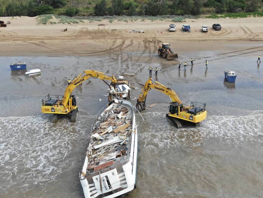 Double trouble—MSQ acts swiftly on beached yachts - Marine Business News