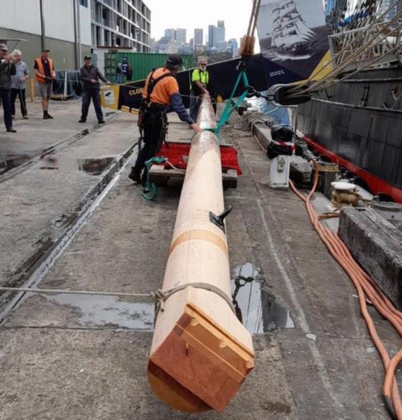 Restoring James Craig Jib Boom - Marine Business News