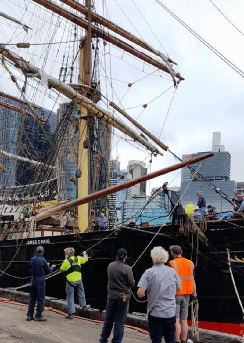 Restoring James Craig Jib Boom - Marine Business News