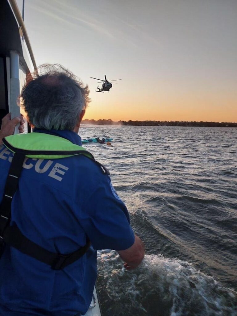 Marine Rescue NSW saves female kayaker after capsizing in Budgewoi Lake ...