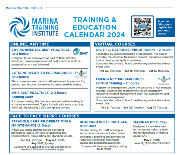 Upcoming Education from the Marina Industries Association - Marine ...
