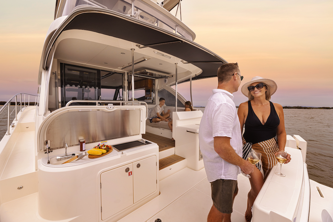 Boat show premiere for Riviera’s 46 Sports Motor Yacht at Palm Beach ...