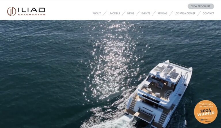 ILIAD Catamarans unveils new website - Marine Business News