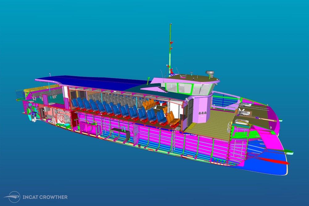 First vessel in new fleet of next generation Parramatta River ferries ...