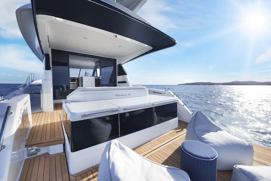 Maritimo’s M75 Flybridge Motor Yacht and the M55 Flybridge Motor Yacht ...