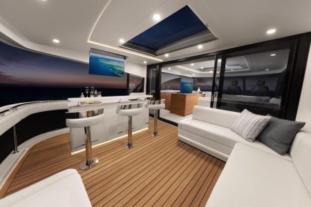 Maritimo’s M75 Flybridge Motor Yacht and the M55 Flybridge Motor Yacht ...