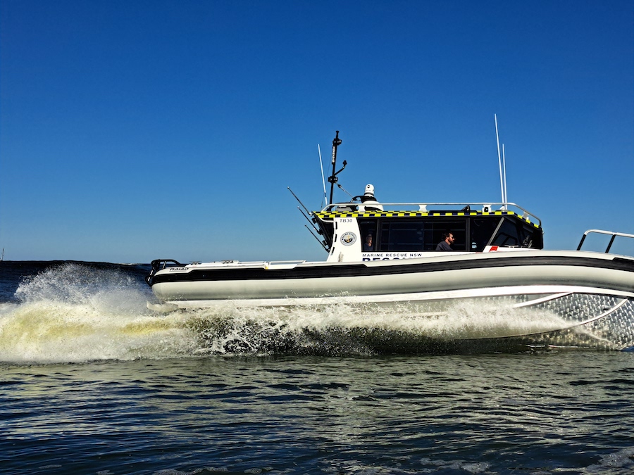 Marine Rescue Trial Bay crew compete night medical evacuation following ...